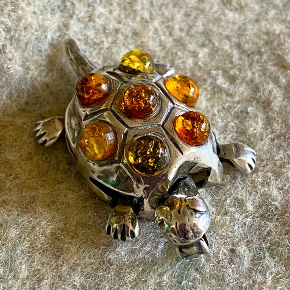 Jewelry | Amber Turtle Pendent | Poshmark